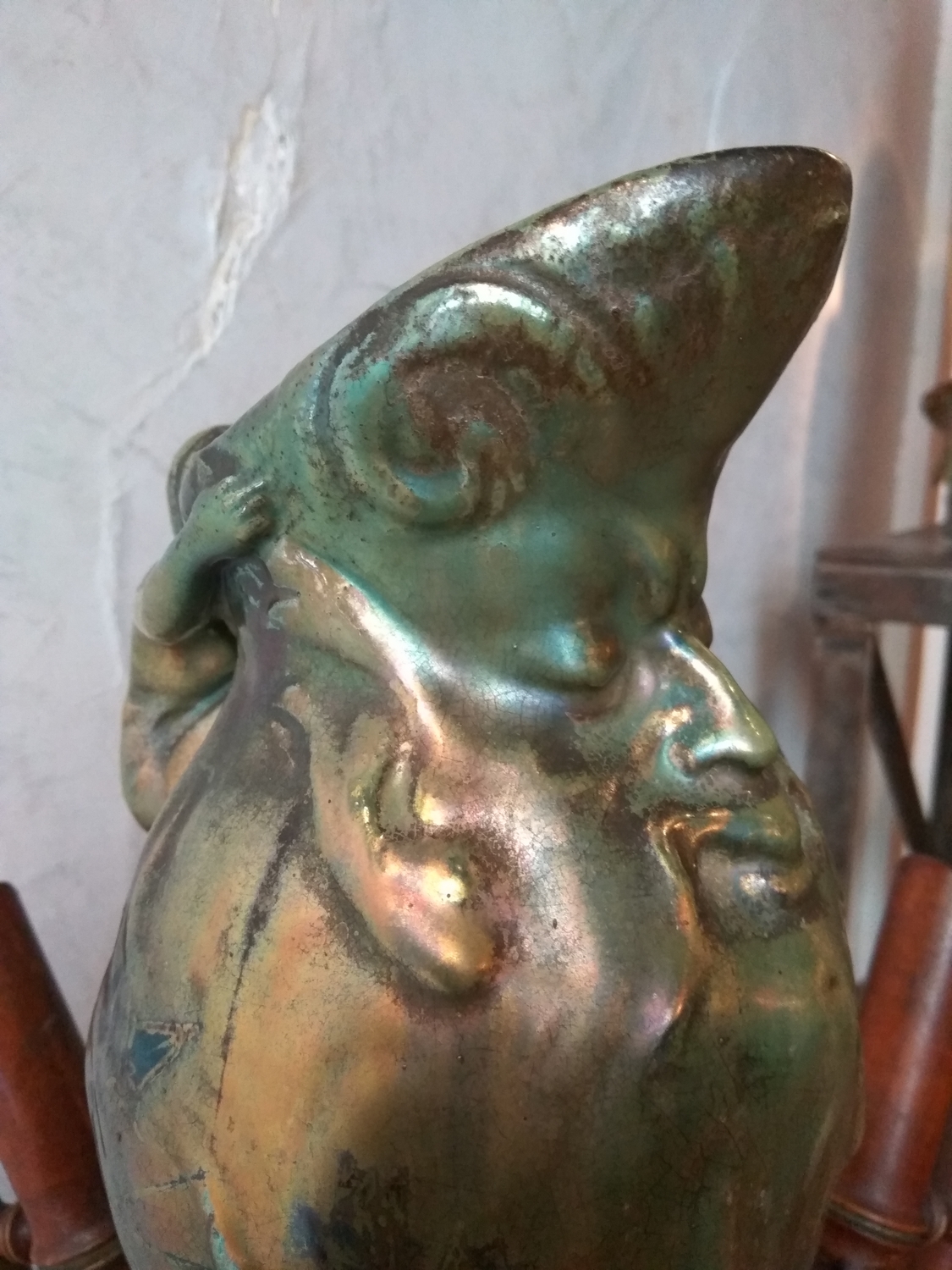 Delphin Massier - Pichet Irisé Art Nouveau (9) - GALERIE VAUCLAIR